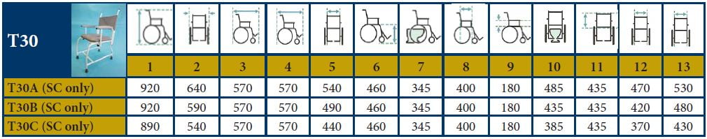 Freeway T30 Shower Chair